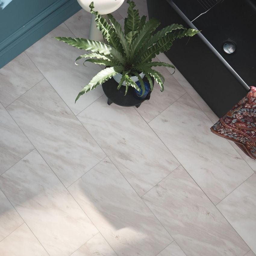 COREtec Plus Tile Perfecta Marble VV872-12258 WPC Vinyl Tile Flooring