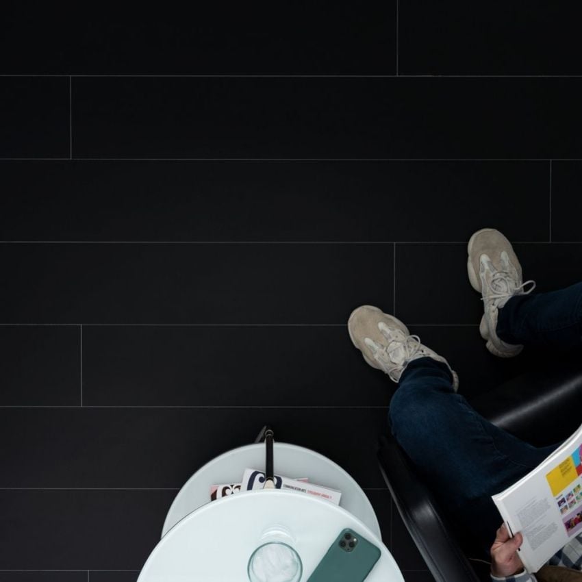 Falquon Prestige Black Matte Vinyl Flooring | Bestlaminate